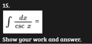 Solved Show your work and answer. | Chegg.com
