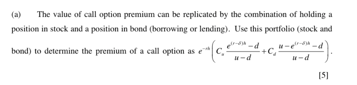 (a) The value of call option premium can be | Chegg.com
