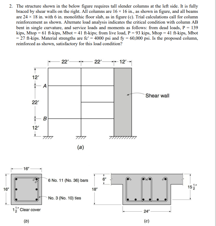 Solved 2. The structure shown in the below figure requires | Chegg.com