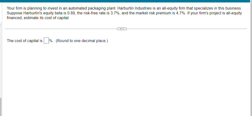 Solved Your firm is planning to invest in an automated | Chegg.com