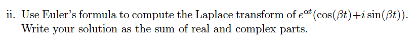 Solved Laplace Transforms for Trig Functions (a) Find the | Chegg.com