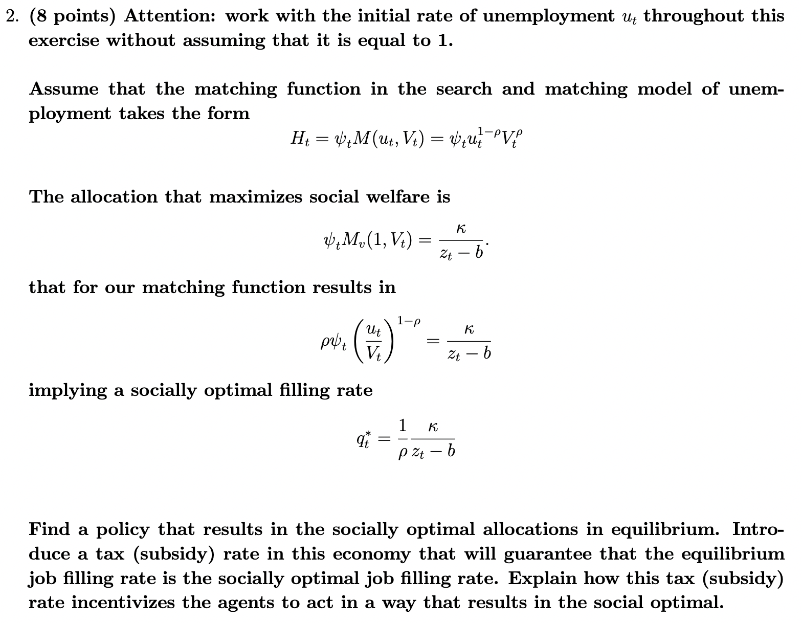 Solved (8 points) Attention: work with the initial rate of | Chegg.com