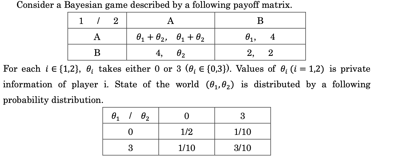Solved [bayesian Game] Consider A Bayesian Game Described