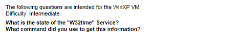 Solved The following questions are intended for the WinXP | Chegg.com
