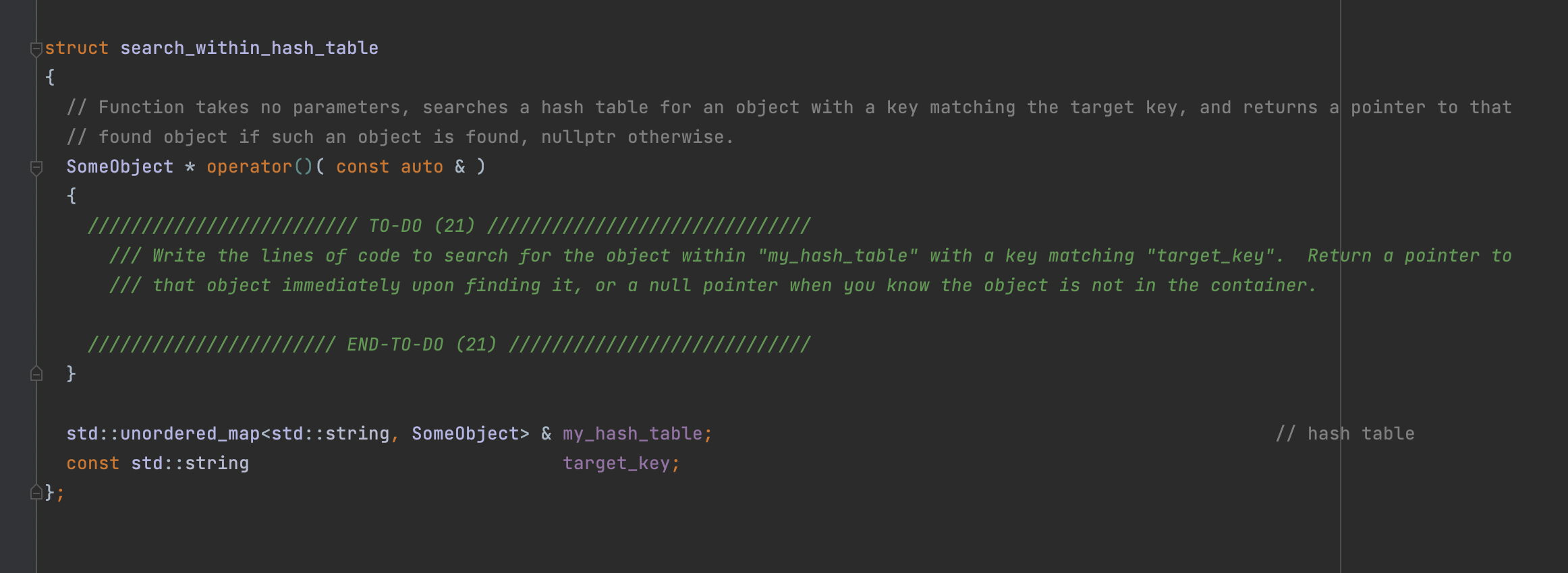 Solved struct insert_at_back_of_vector \{ // Function takes | Chegg.com