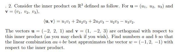 Solved Facts about inner product spaces: Let V be a vector | Chegg.com