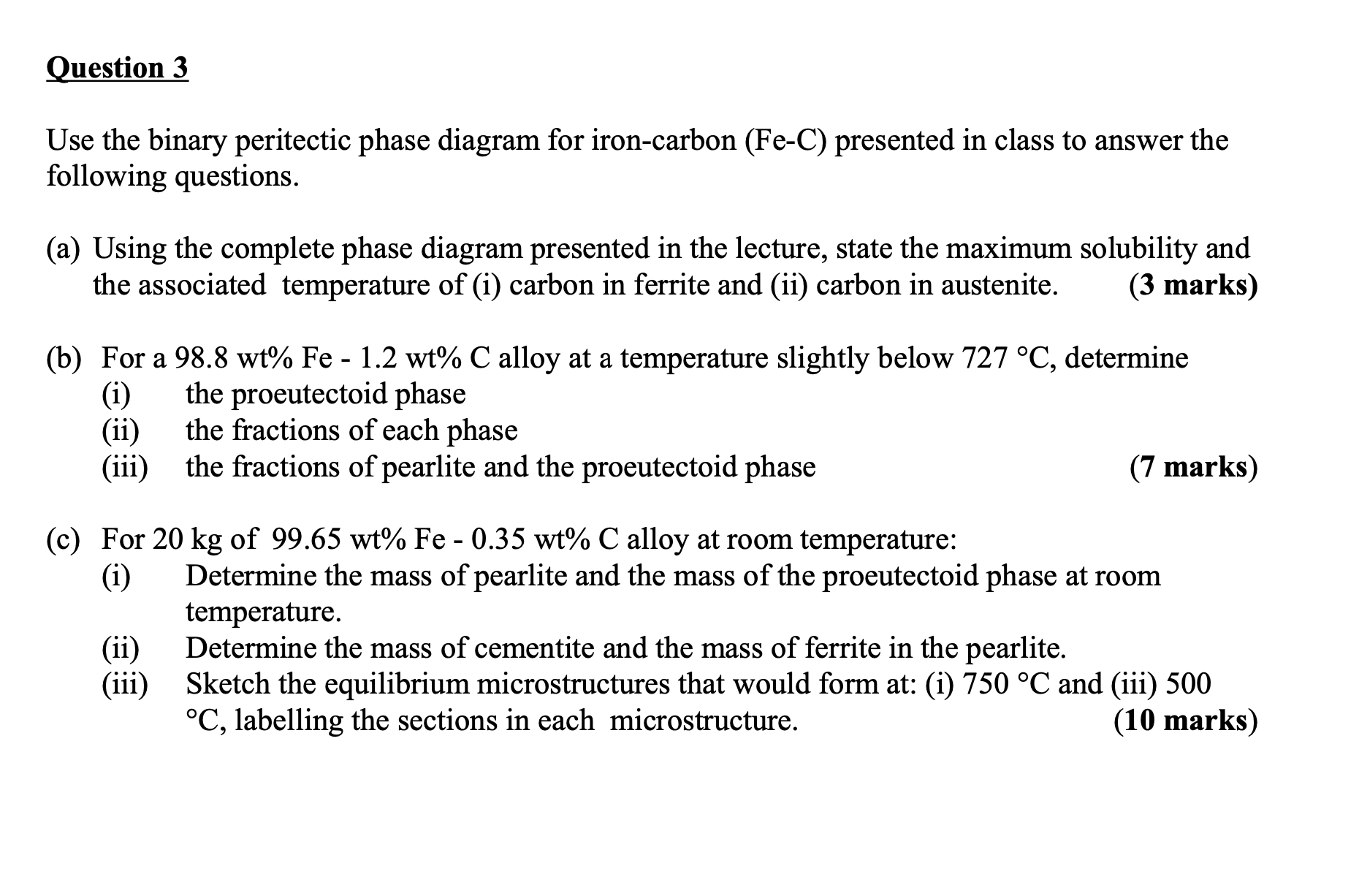 Solved Use the binary peritectic phase diagram for | Chegg.com