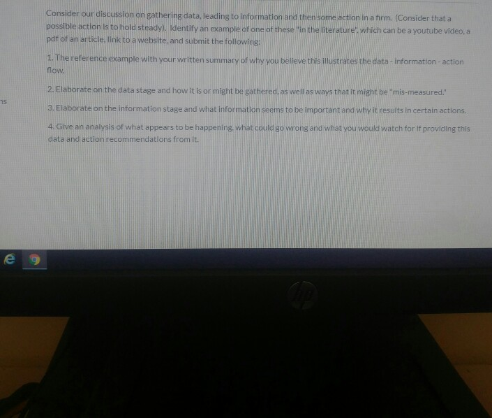 Solved Consider our discussion on gathering data, leading to | Chegg.com