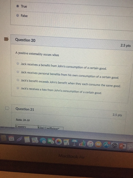 Solved A positive externality occurs when Jack receives a | Chegg.com