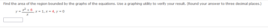 Solved Find the area of the region bounded by the graphs of | Chegg.com