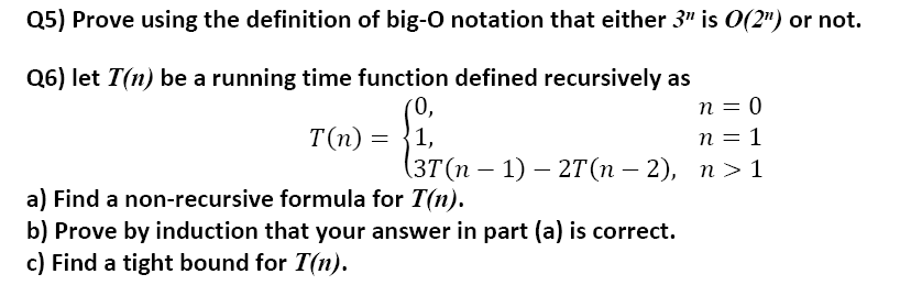 Solved Q2 Sort The Following Running Time Functions In An