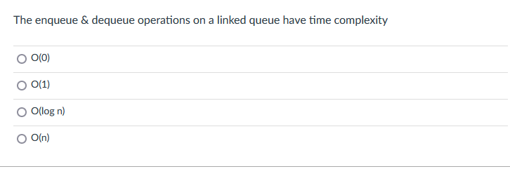 Solved The enqueue & dequeue operations on a linked queue | Chegg.com