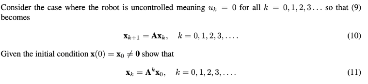 Solved Consider the case where the robot is uncontrolled | Chegg.com