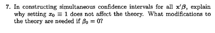 Solved 7. In constructing simultaneous confidence intervals | Chegg.com
