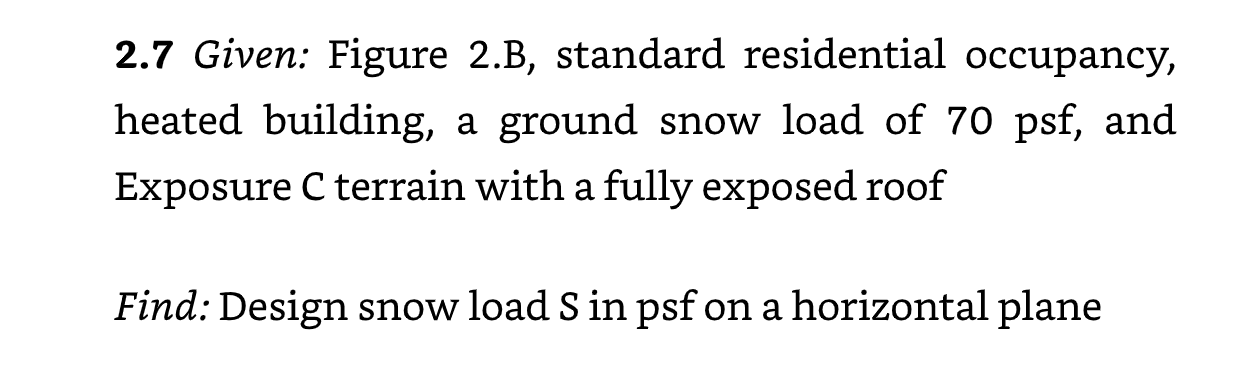 Solved 2.7 Given: Figure 2.B, standard residential | Chegg.com