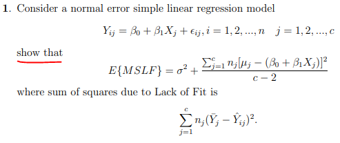 Solved 1. Consider a normal error simple linear regression | Chegg.com