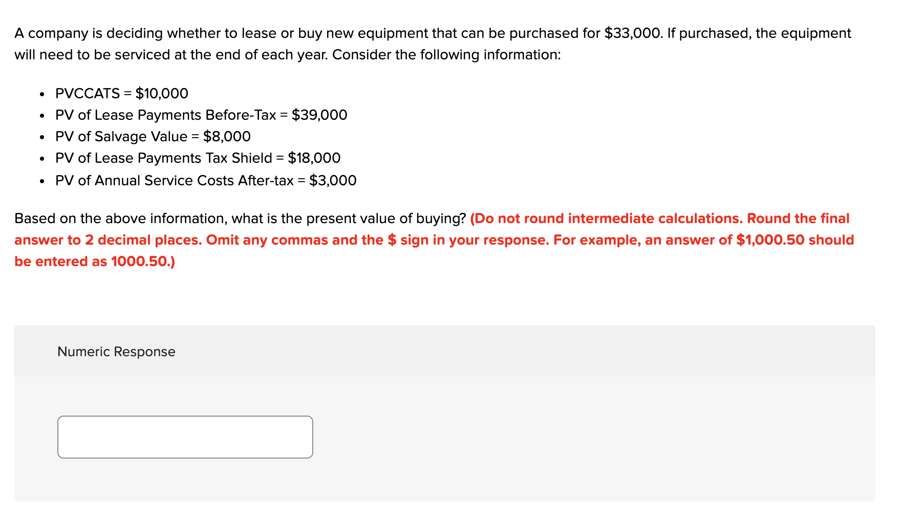 Solved A company is deciding whether to lease or buy new | Chegg.com