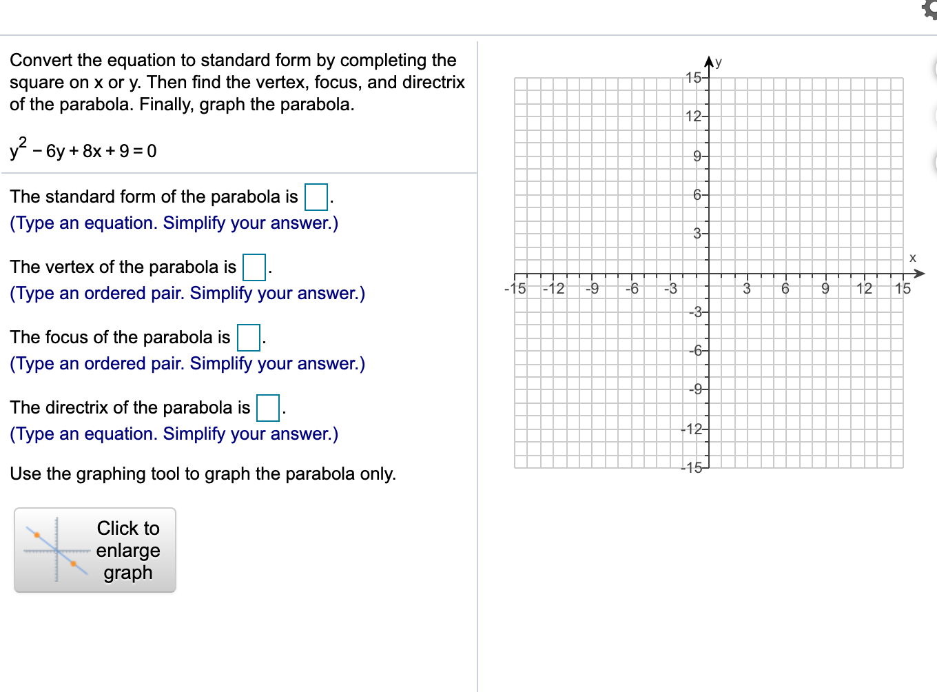 Parabola Equation Standard Form