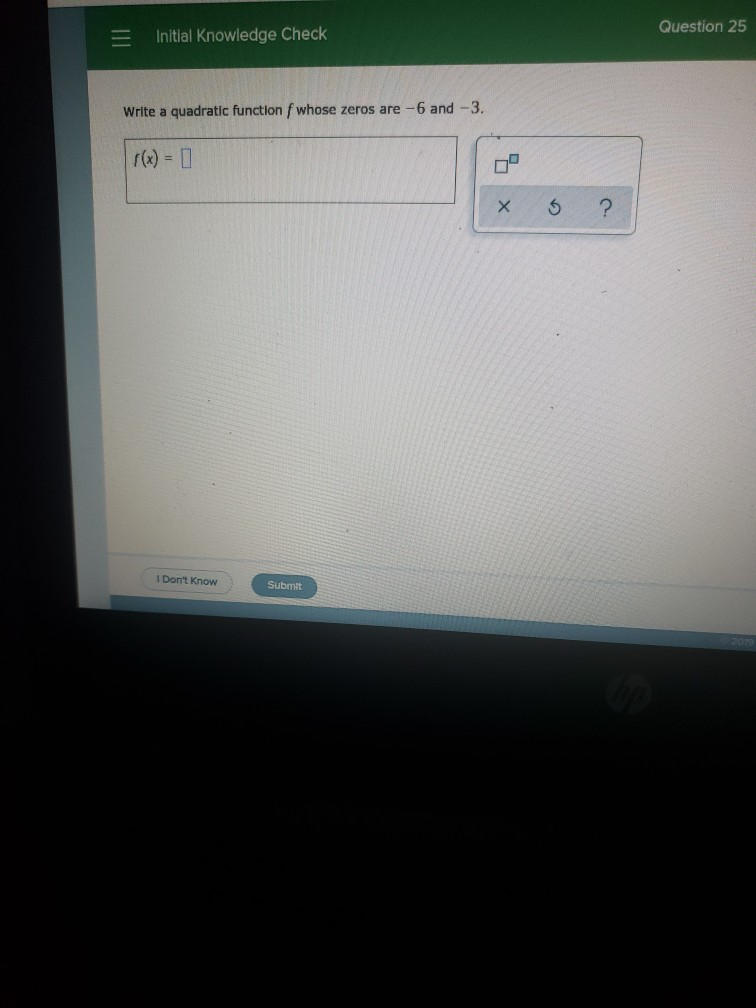 Solved = Initial Knowledge Check Question 25 Write a | Chegg.com