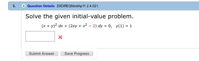 Solved Solve the given initial-value problem | Chegg.com