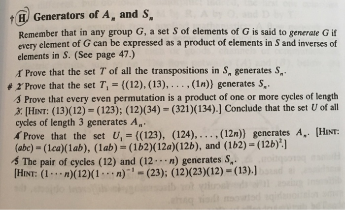 Solved Remember that in any group G, a set S of elements of | Chegg.com