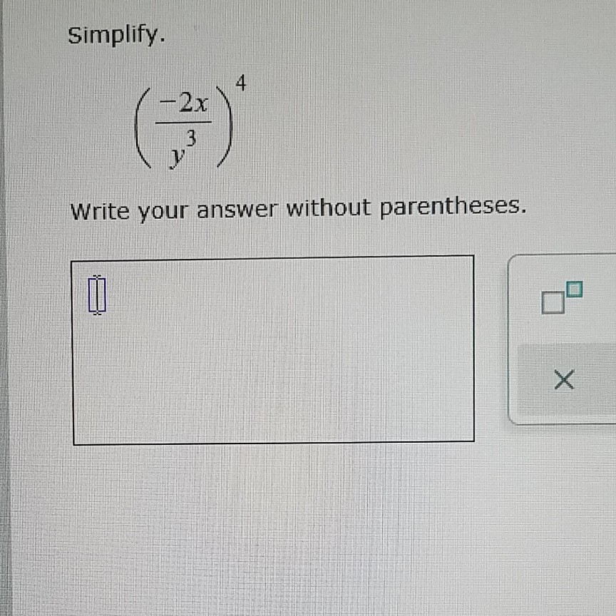 Solved Simplify. Write your answer without parentheses. | Chegg.com