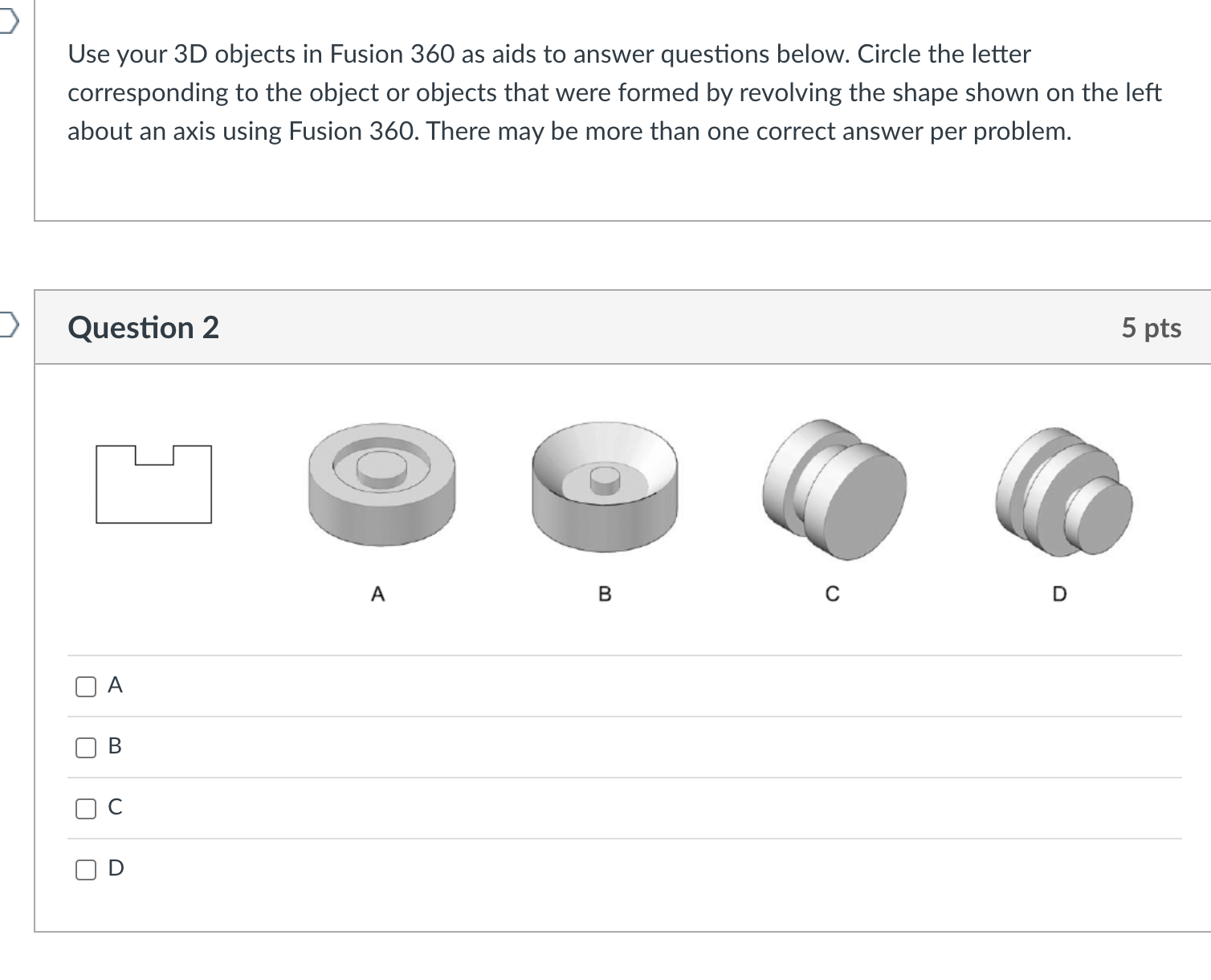 Solved use 3D objects in Fusion 360 as aids answer questions | Chegg.com