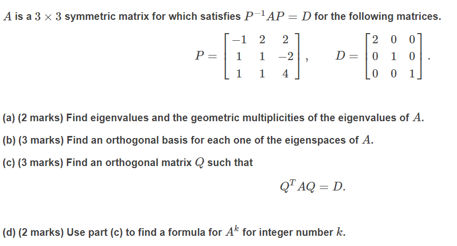 3x3 Orthogonal Matrix