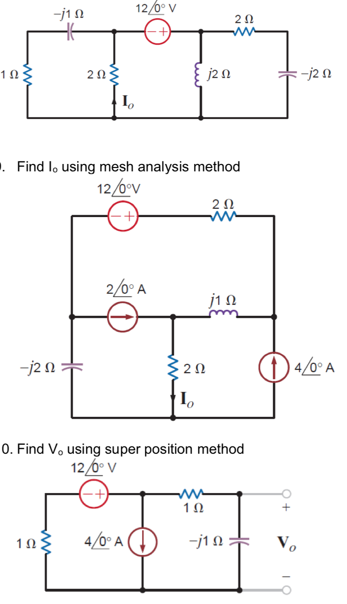 Solved Solve This Three Circuits Please The First One Using 