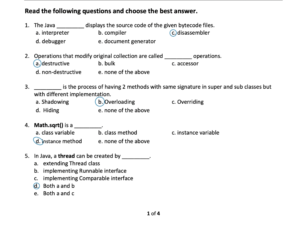 Solved review all my answers with an explanation , Also I | Chegg.com