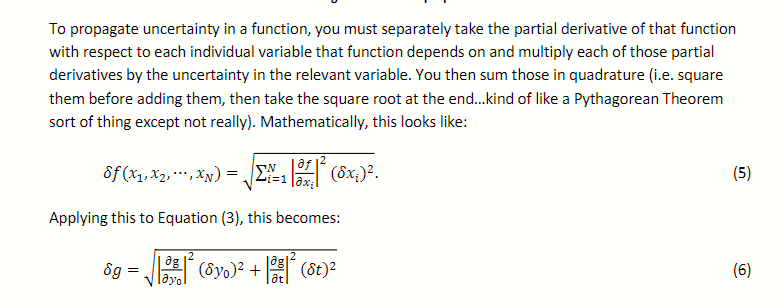 Solved How to propagate uncertainty in this function? I | Chegg.com