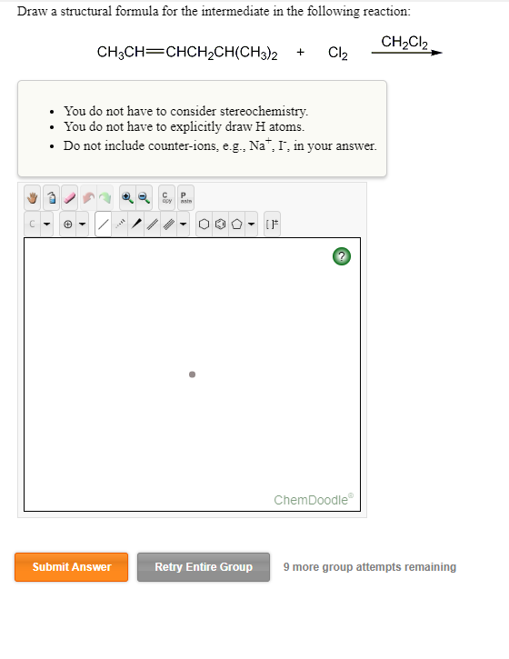 Solved Draw a structural formula for the intermediate in the | Chegg.com Solved Draw a structural formula for the intermediate in the | Chegg.com
