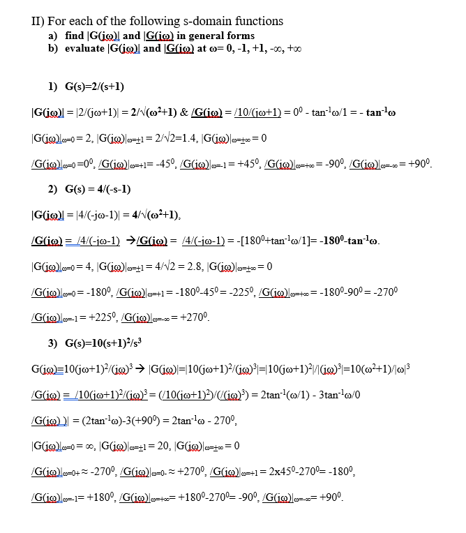 Solved #2) For each of the following s-domain functions let | Chegg.com