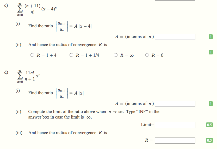 Solved Follow the steps to find the radius of convergence | Chegg.com