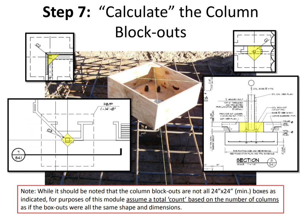 Complete the quantity take-off of the | Chegg.com