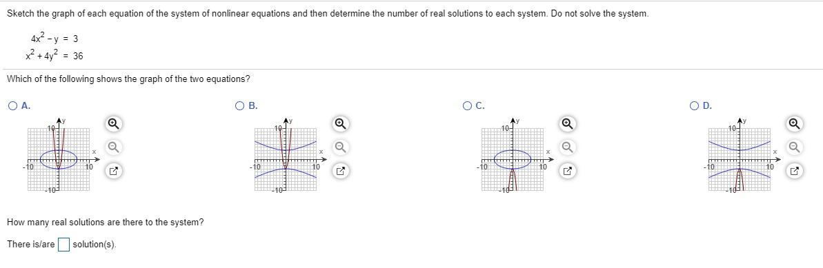 Solved Sketch the graph of each equation of the system of | Chegg.com