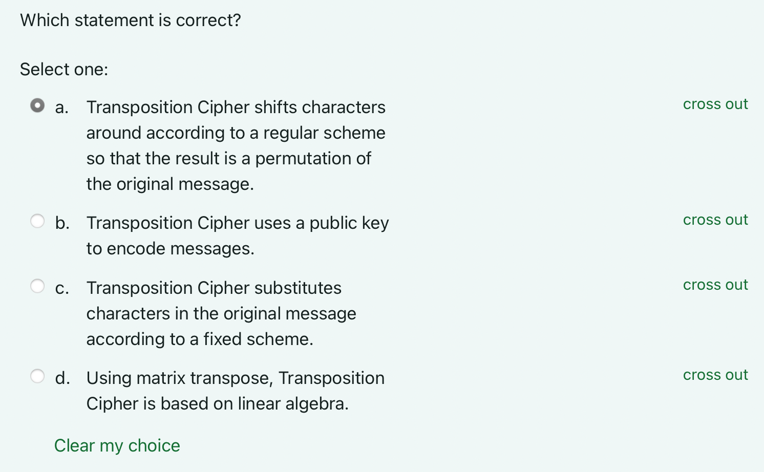 Solved Which statement is correct?Select one:a. | Chegg.com