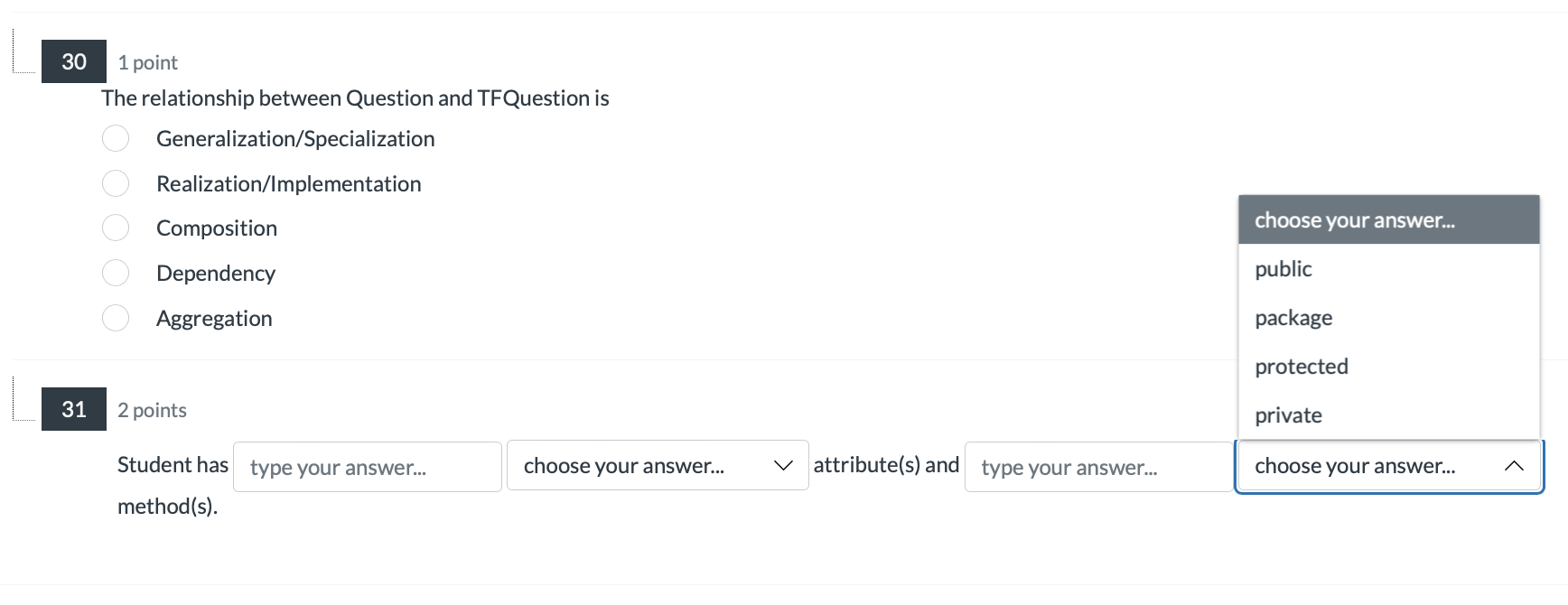 Solved 1 point The relationship between Question and | Chegg.com