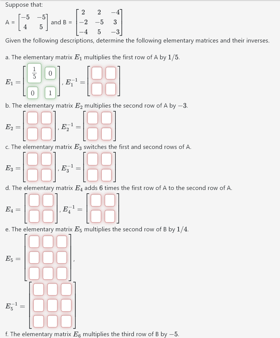 Solved Suppose that: A=[−54−55] and B=⎣⎡2−2−42−55−43−3⎦⎤ | Chegg.com