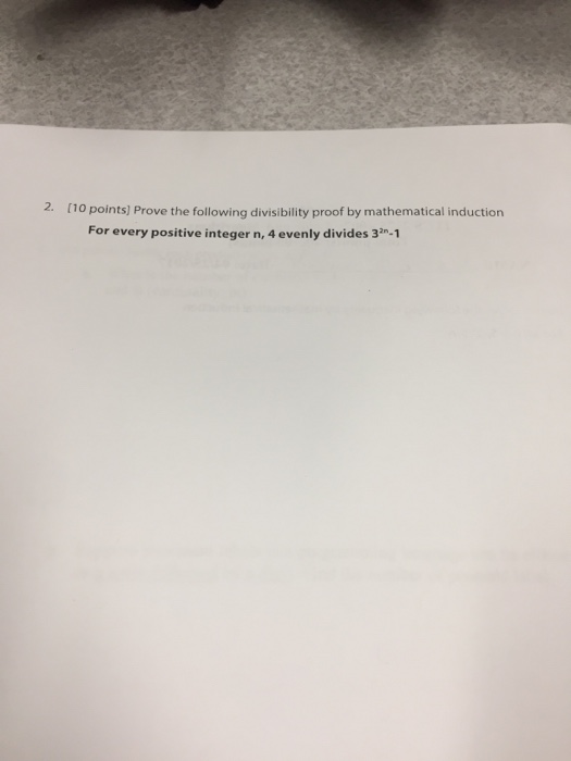 Solved Prove the following divisibility proof by | Chegg.com