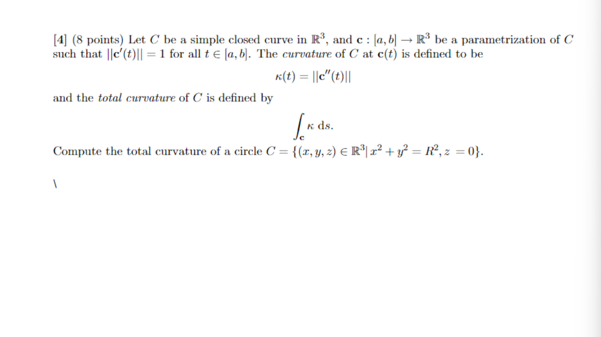 Solved [4] (8 points) Let \\( C \\) be a simple closed curve | Chegg.com