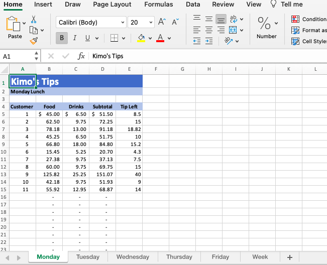 Solved Exp19_Excel_Ch09_CapAssessment_Tips Project | Chegg.com