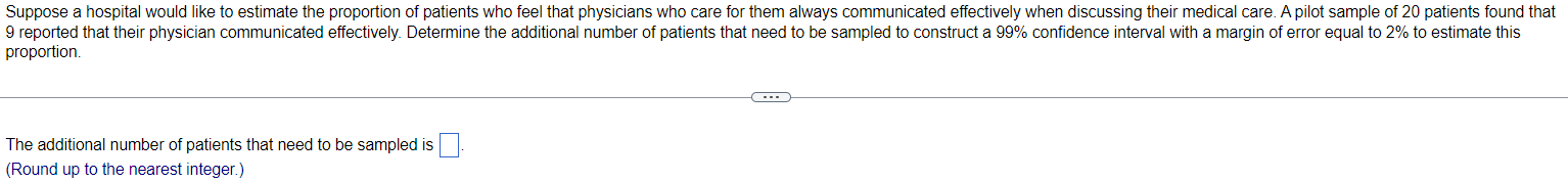 Solved proportion. The additional number of patients that | Chegg.com