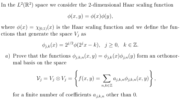 Solved In the L2(R2) space we consider the 2-dimensional | Chegg.com