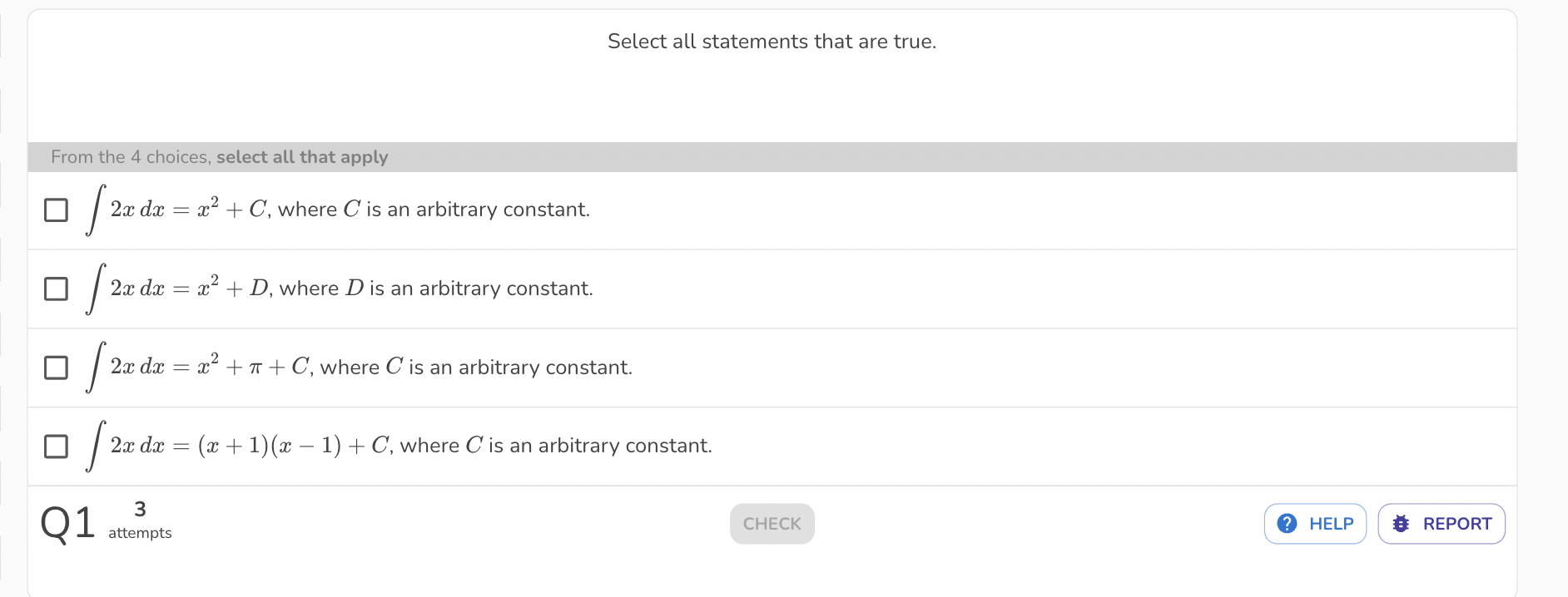 Solved Select all statements that are true. From the 4 | Chegg.com