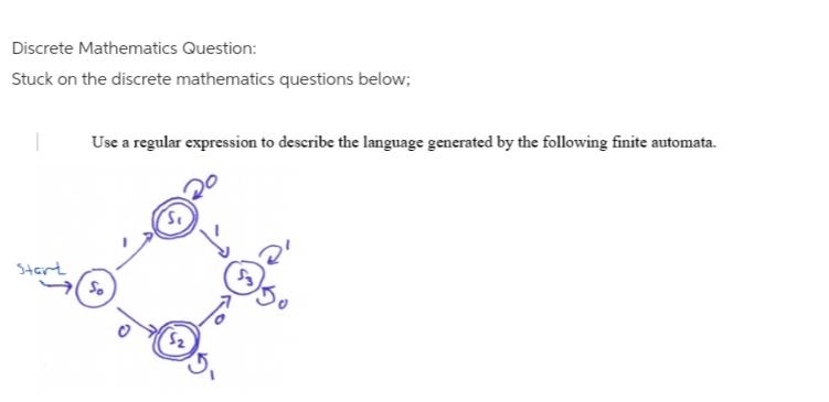 Solved Discrete Mathematics Question Stuck On The Discrete