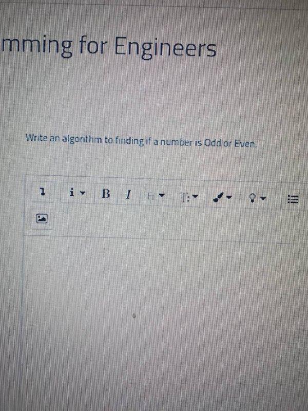 Solved mming for Engineers Write an algonthm to finding if a | Chegg.com