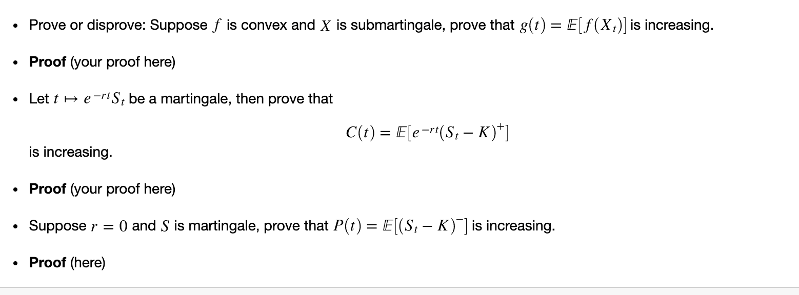 Prove Or Disprove Suppose F Is Convex And X Is