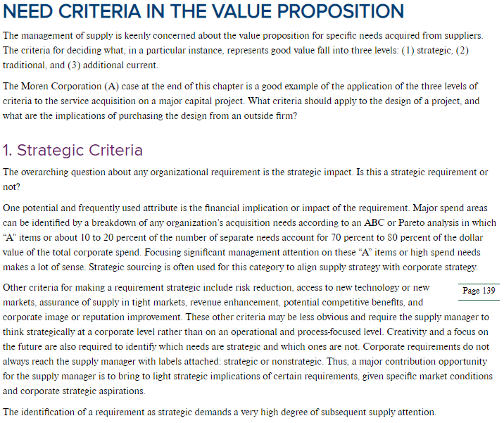 Solved 1. The criteria for deciding what represents good | Chegg.com