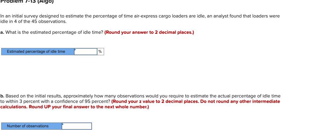 Solved em f-15 (algo) In an initial survey designed to | Chegg.com